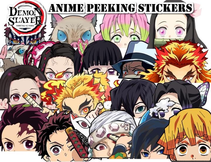 Demon Slayer Peeker Sticker | Lazada PH