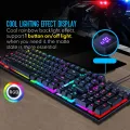 keyboard FIREWOLF K20 K25 Rainbow LED Gaming Keyboard Multi-Media ...