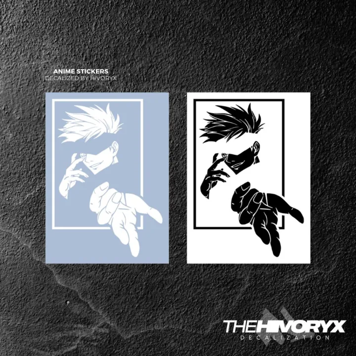 「SATORU GOJO HANDS OUT PORTRAIT | JUJUTSU KAISEN」ANIME SERIES CAR DECAL ...