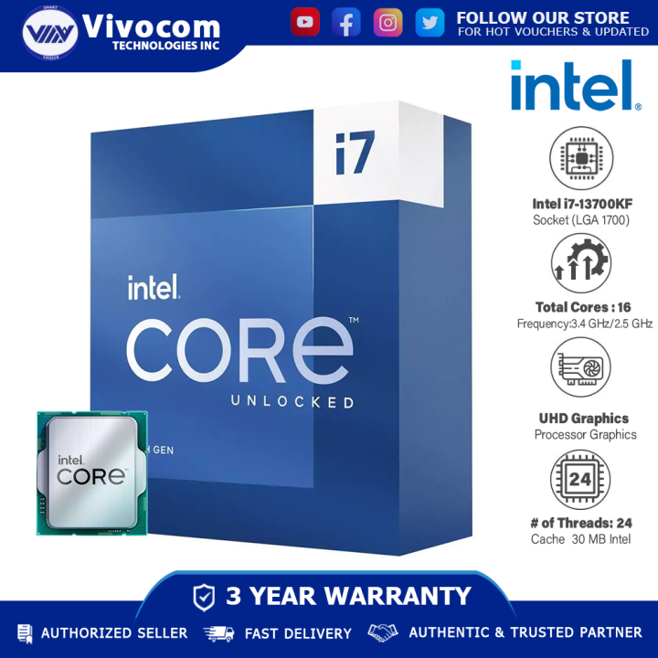 NEW Intel Processor 13th Generation Core™ i7-13700KF Processor 30M ...