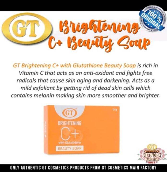 GT Cosmetics Brightening C+ with Glutahione Beauty Soap | Lazada PH
