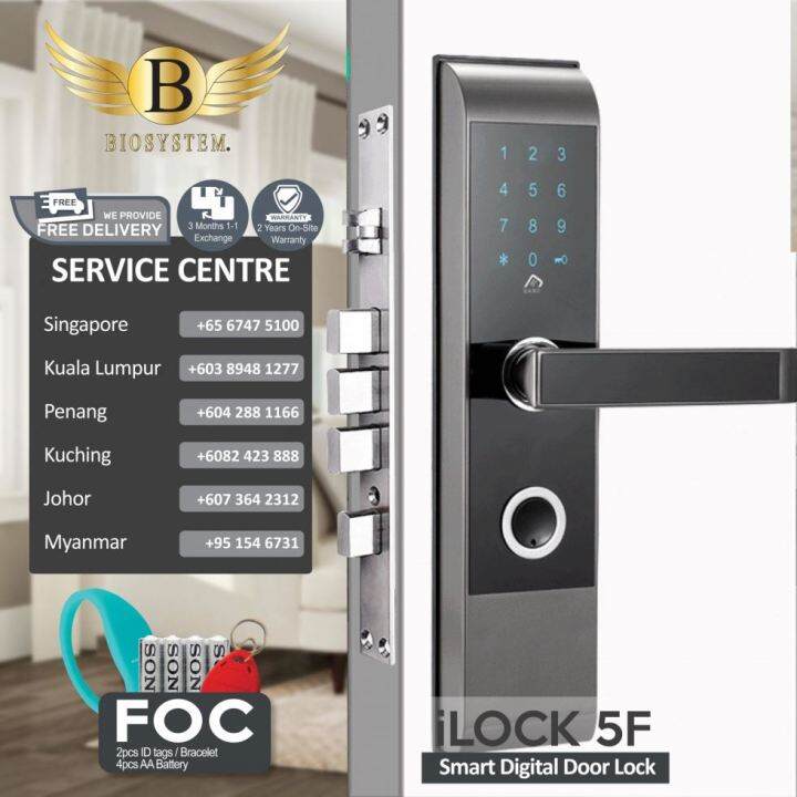BIOSYSTEM DIGITAL SMART DOOR LOCK (iLOCK 5F) | Lazada