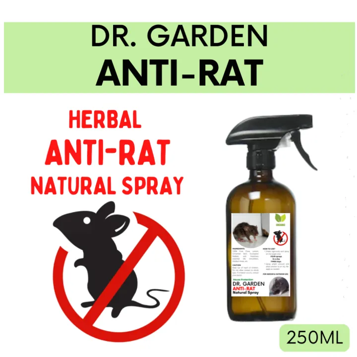 Doctor Garden Natural Anti Rat Spray 250mL Mint Scent for Indoor ...