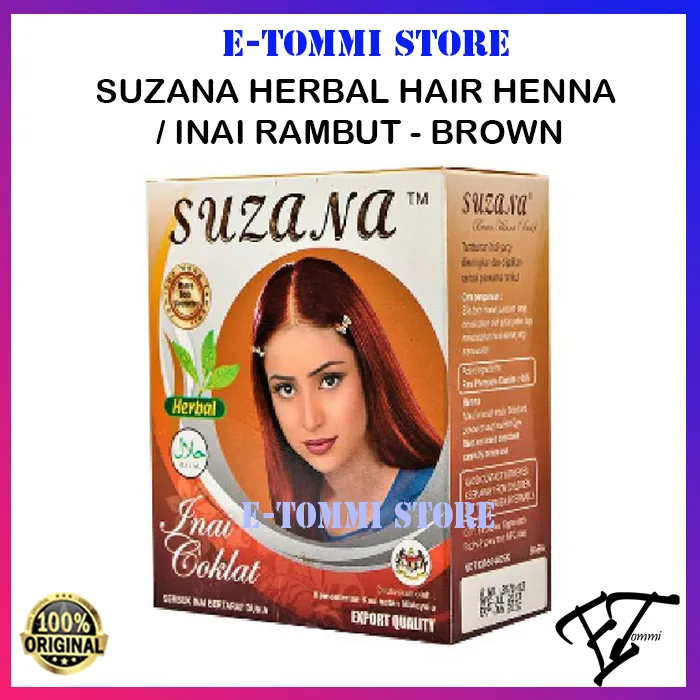 SUZANA HERBAL HAIR HENNA DYE/ INAI - BROWN | Lazada