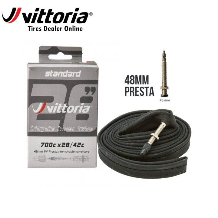 Vittoria Standard Butyl Inner Tubes for Road/Gravel Bike 700c (28-42) | Lazada PH