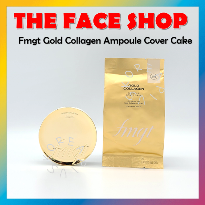 [THE FACE SHOP] Fmgt Gold Collagen Ampoule Cover Cake 15g | Lazada