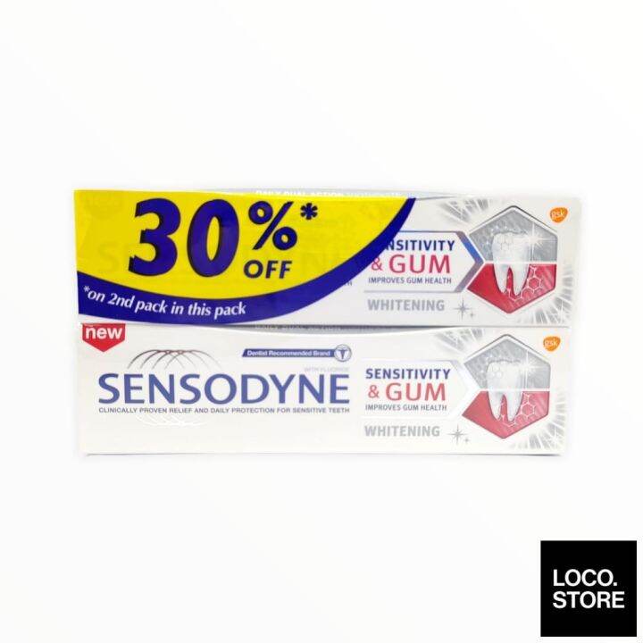 Sensodyne Toothpaste Sensitivity & Gum Whitening Twin Pack 2X100G | Lazada