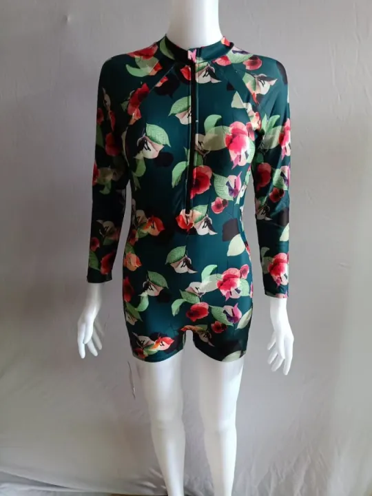 Fashionable High Quality Floral Overall Rush Guard set For Women # 002 ...