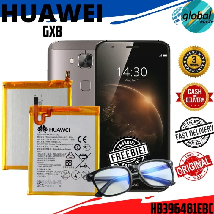 Huawei GX8 Battery Model HB396481EBC Capacity (3000mAh) with Free Anti ...