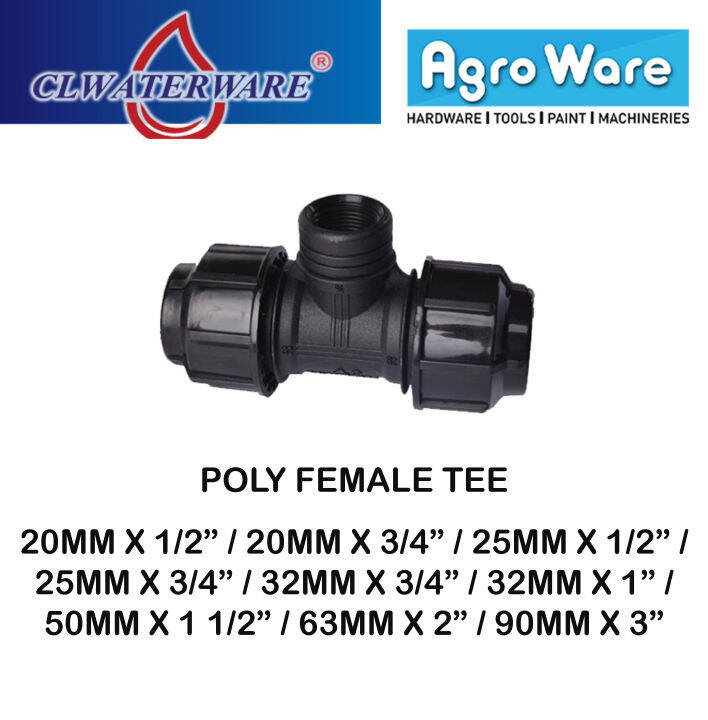 Poly Female Tee 20mm - 90mm | Lazada