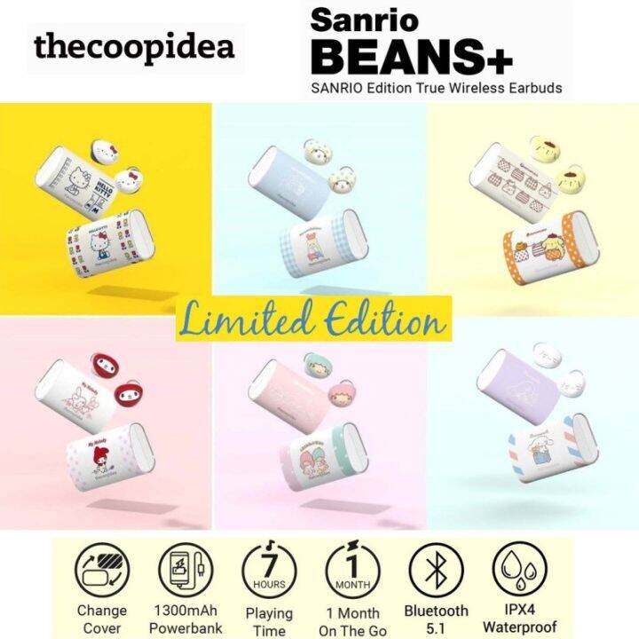 Thecoopidea BEANS x Sanrio In-Ear Wireless Bluetooth Headphones | Lazada PH