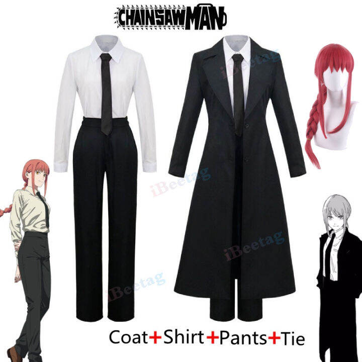 New Chainsaw Man1/2 Makima Hayakawa Cosplay Costume Halloween Party ...
