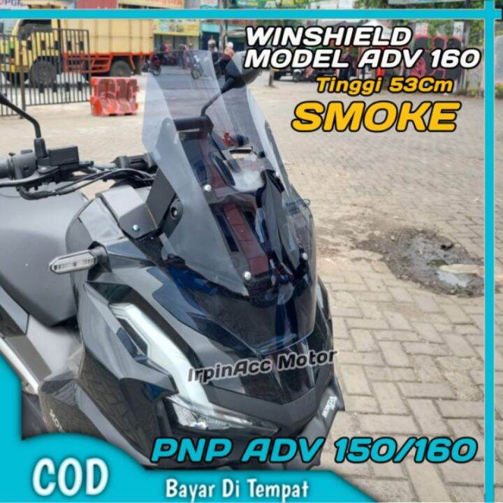 Visor Windshield ADV 160 ADV 150 Model Standar ADV 160 Tinggi YDP Smoke ...