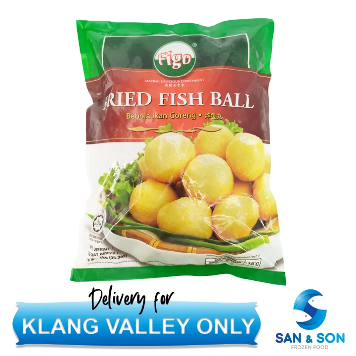 Figo Fried Fish Ball 1kg Bebola Ikan Goreng steamboat stimbot San and ...