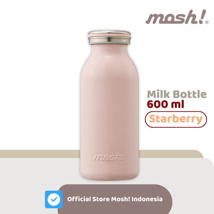 Mosh Milk Bottle - Botol Minum Stainless Steel 600ml - Strawberry ...