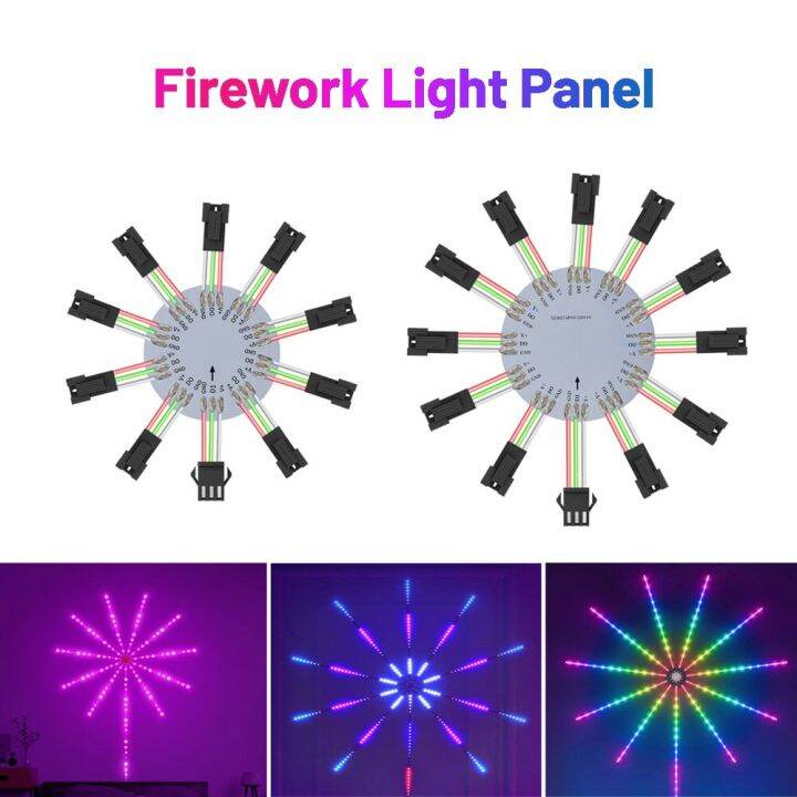 WS2811 WS2812 SK6812 Led Firework Lights Module 3PIN Round Panel 10/12 ...