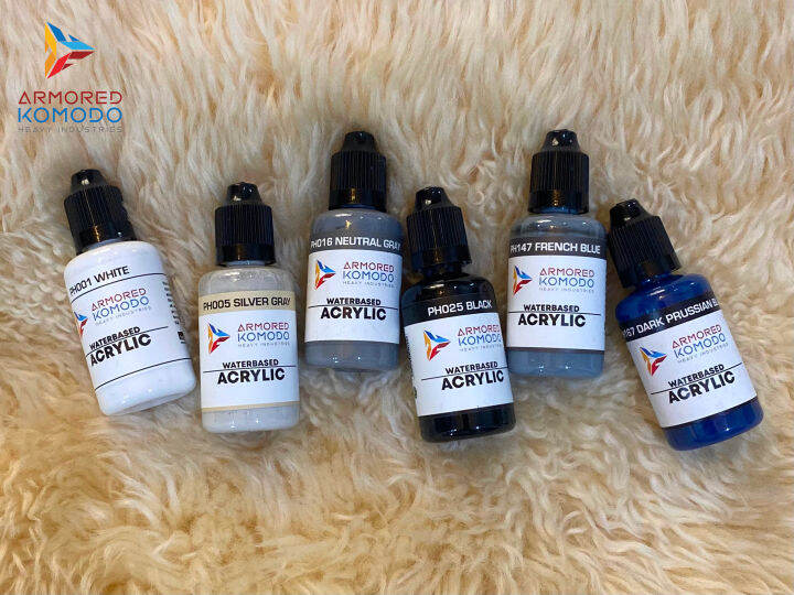 NMM (Non Metallic Metal) Silver/Steel Color Set Waterbased Acrylics Set ...