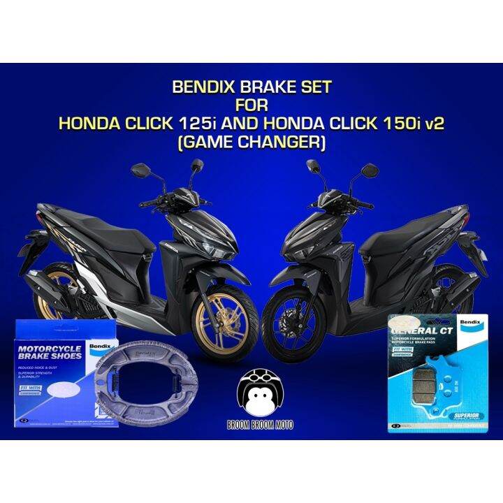 Original Authentic Bendix Brake Pads and Brake Shoes for Honda Click ...