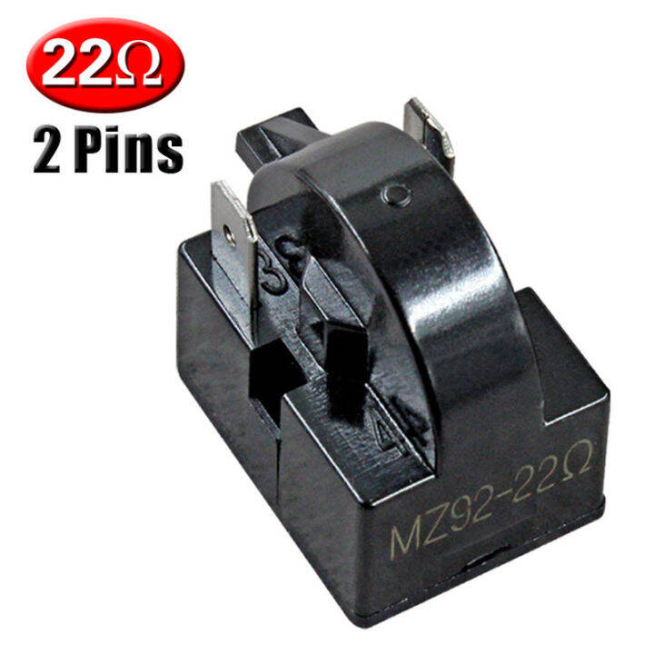 2pins 12 Ohms Refrigerator Ptc Starter Relay Black/compressor Relay ...