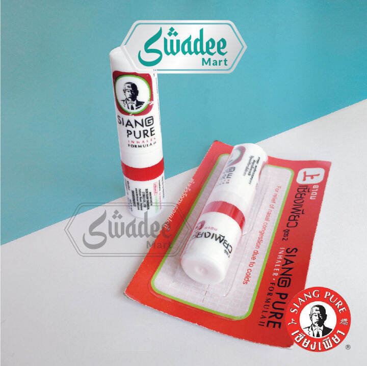 Siang Pure Inhaler Menthol Oil Nasal Cold FLU Sinus Relief Vertigo 2ml ...