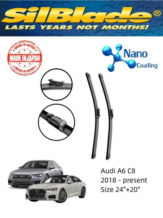 Audi A6 C8 Window Wiper 2018 - present size 24"+20" Silblade Coating ...