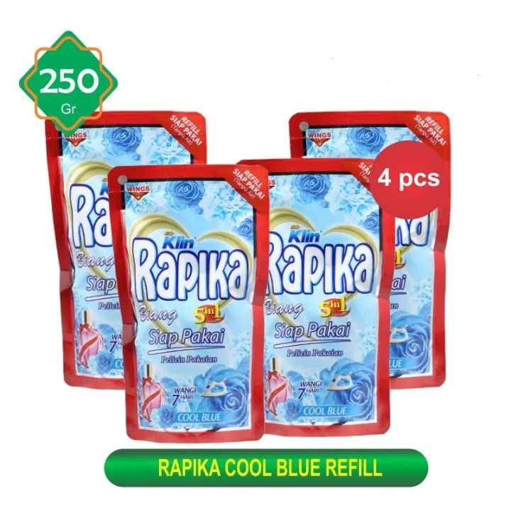 RAPIKA 250ML COOL BLUE REFILL ( 4 PCS ) | Lazada Indonesia