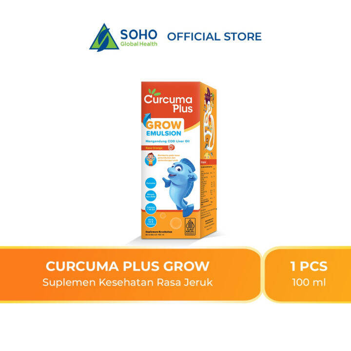 Curcuma Plus Grow Emulsion Jeruk 100ml | Lazada Indonesia