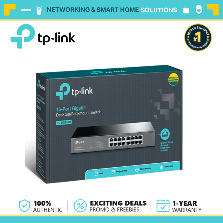 TP-Link TL-SG1016D 16-Port Gigabit Desktop/Rackmount Switch | Lazada PH