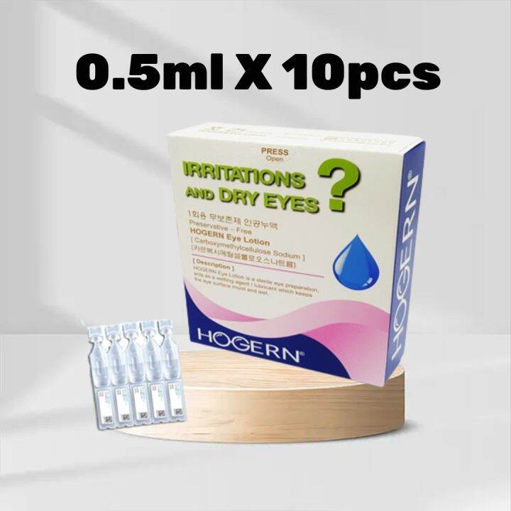 Hogern Eye Lotion (Unidose Eyedrop ) 0.50ml x 10 Pcs eye drop | Lazada