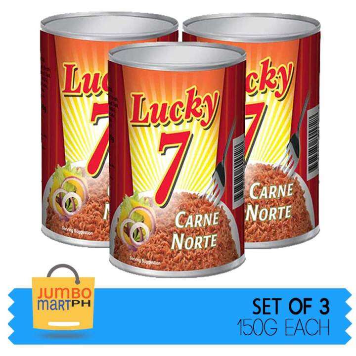 LUCKY 7 CARNE NORTE 150G / SET OF 3 | Lazada PH