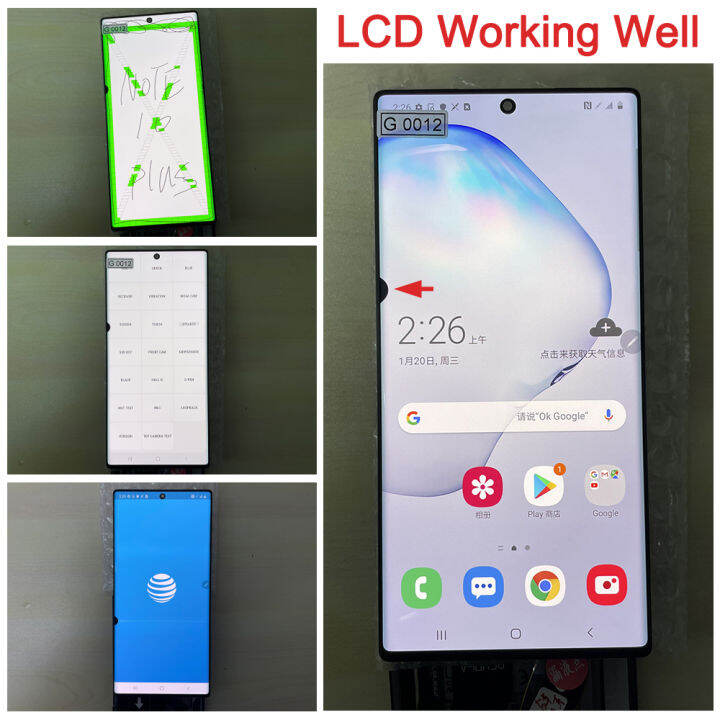 Line spot defect for Samsung Galaxy Note 10 plus LCD Display For Touch ...