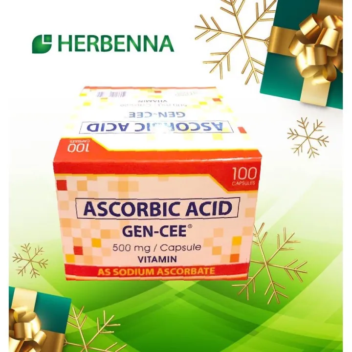 Gen-cee Vitamin Ascorbic Acid 562.50mg (100pcs Capsule) | Lazada PH
