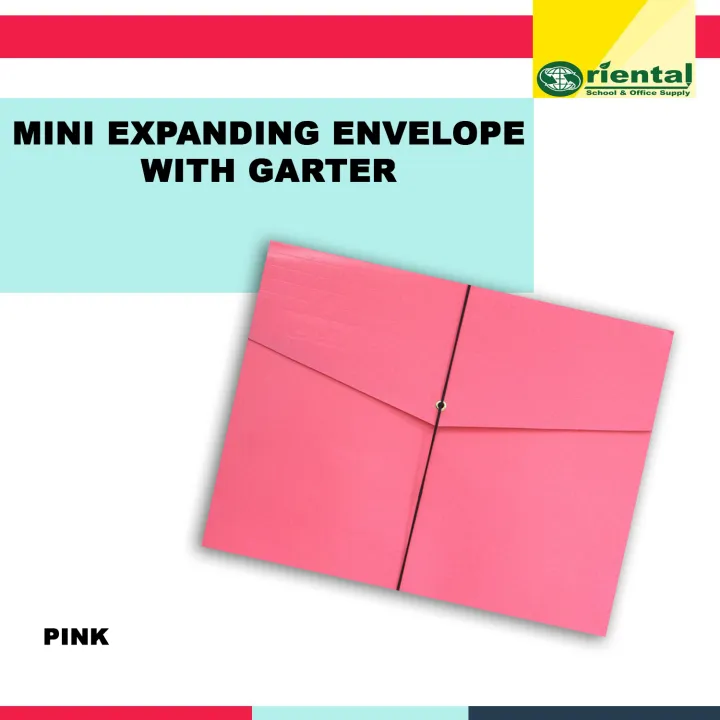 Slightly Damaged Mini Expanding Envelope with Garter - A5 Size Neon ...