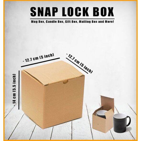 SNAPLOCK Box Mailer Corrugated Kraft Premium Box Packaging mug box ...