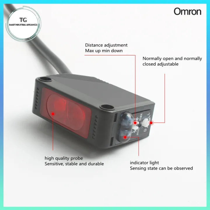 Omron E3Z-D81 E3Z-D82 E3Z-D86 E3Z-D87 Photoelectric Sensor D61K-M3J ...