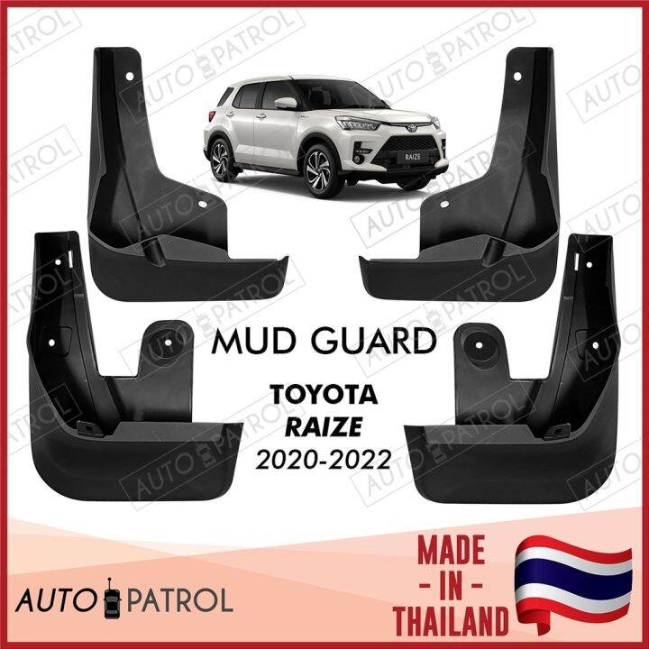 Toyota Raize 2020-2022 Mud guard Matte Black ( mudguard ) mudflaps ...