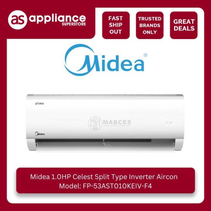 Midea 1HP Celest Split Type Inverter Aircon FP-53AST010KEIV-F4 | Lazada PH