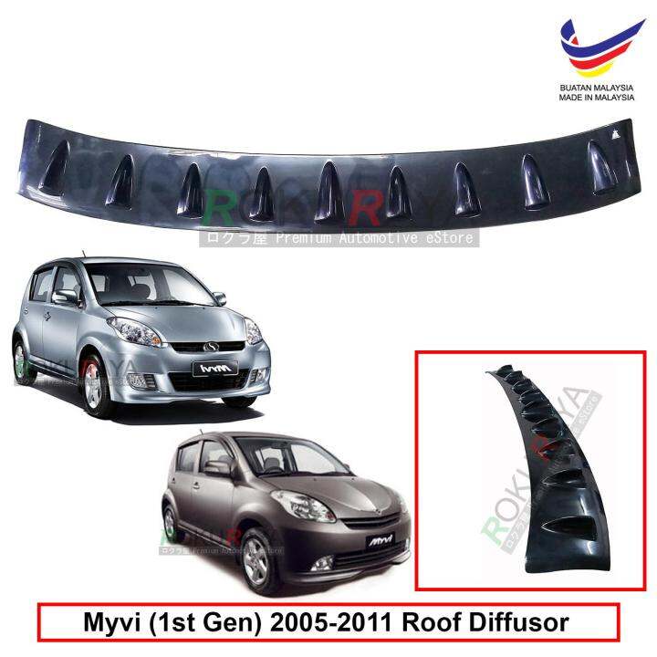 Perodua Myvi (1st Gen) 2005-2011 Vortex Generator Shark Fin Aerodynamic ...