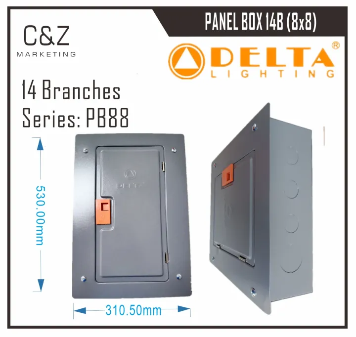 DELTA PANEL BOX 14Branches 8x8 (PB88) circuit breaker | Lazada PH