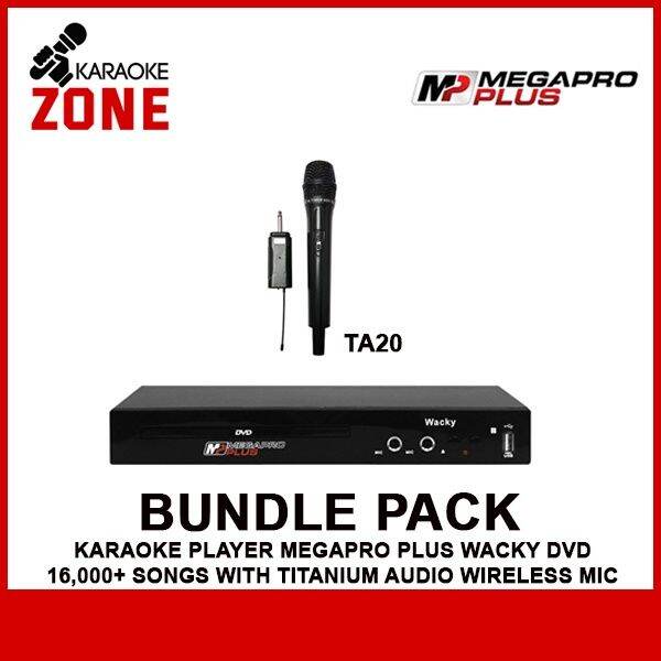 Karaoke Player Megapro Plus Wacky DVD 16,000+ Songs with Titanium Audio ...