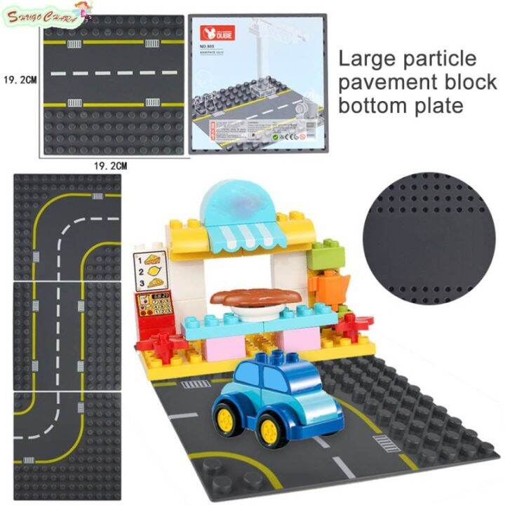 SC【ready Stock】Diy Highway Road Plate Building Blocks Bricks Toys เข้า ...