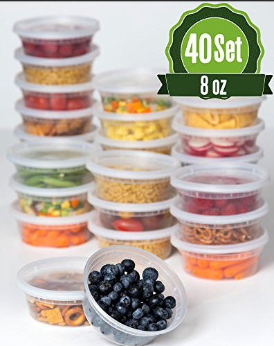 10 pcs - Microwavable Plastic Container ( circle ) With Lid Different ...