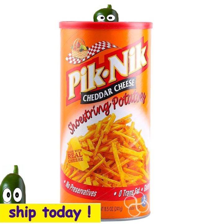 Pik-Nik Cheddar Cheese Shoestring 8.5 oz / 241 g Piknik Shoestring ...