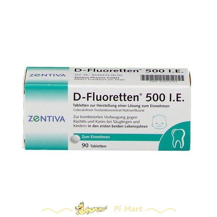 Vitamin D3 Dflo D Fluoretten 500 IE 90 viên | Lazada.vn