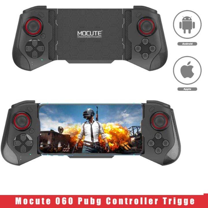 Mocute Gamepad 060 PUBG Controller สำหรับโทรศัพท์มือถือ Ios Android ไร้สายบลูทูธ Telescopic ...
