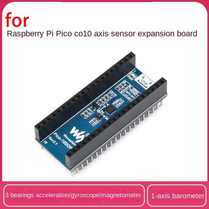 Waveshare Pico 10dof Imu For Raspberry Pi Pico Rp2040 Development Board 10 Axis Sensor Expansion