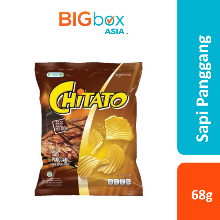 Chitato Snack Keripik Kentang Sapi Panggang 68gr (EXP: 28 Juli 2023 ...