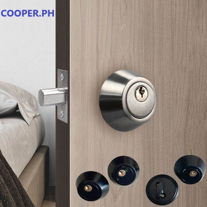 COOPER.PH BLACK Deadbolt HIGH QUALITY BLACK GOLD SILVER Door Knob Lockset 101 102 Deadbolt set ...