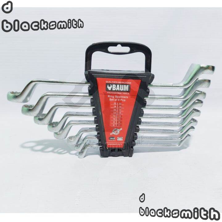 Baum 8 Pcs. Compact Combination Wrench Set 6 to 22MM (Double Box End ...
