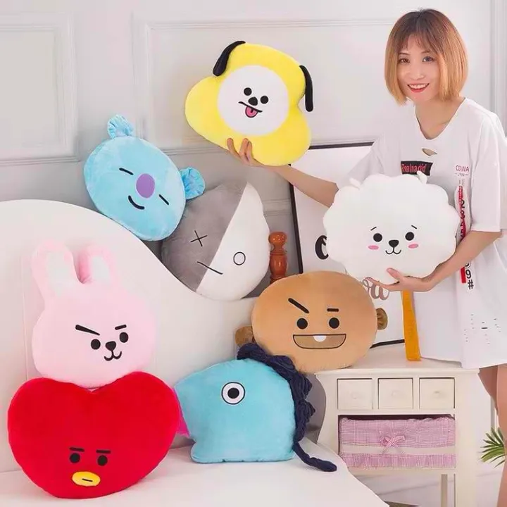 KPOP BTS BT21 TATA SHOOKY RJ Plush Toy COOKY Pillow Doll CHIMMY VAN MANG KOYA | Lazada PH